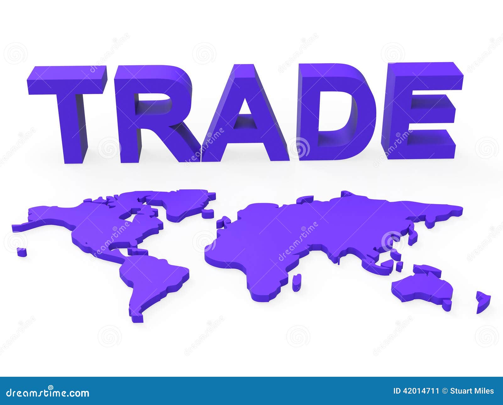 Global Trade Represents Planet Earth and Purchase Stock Illustration ...