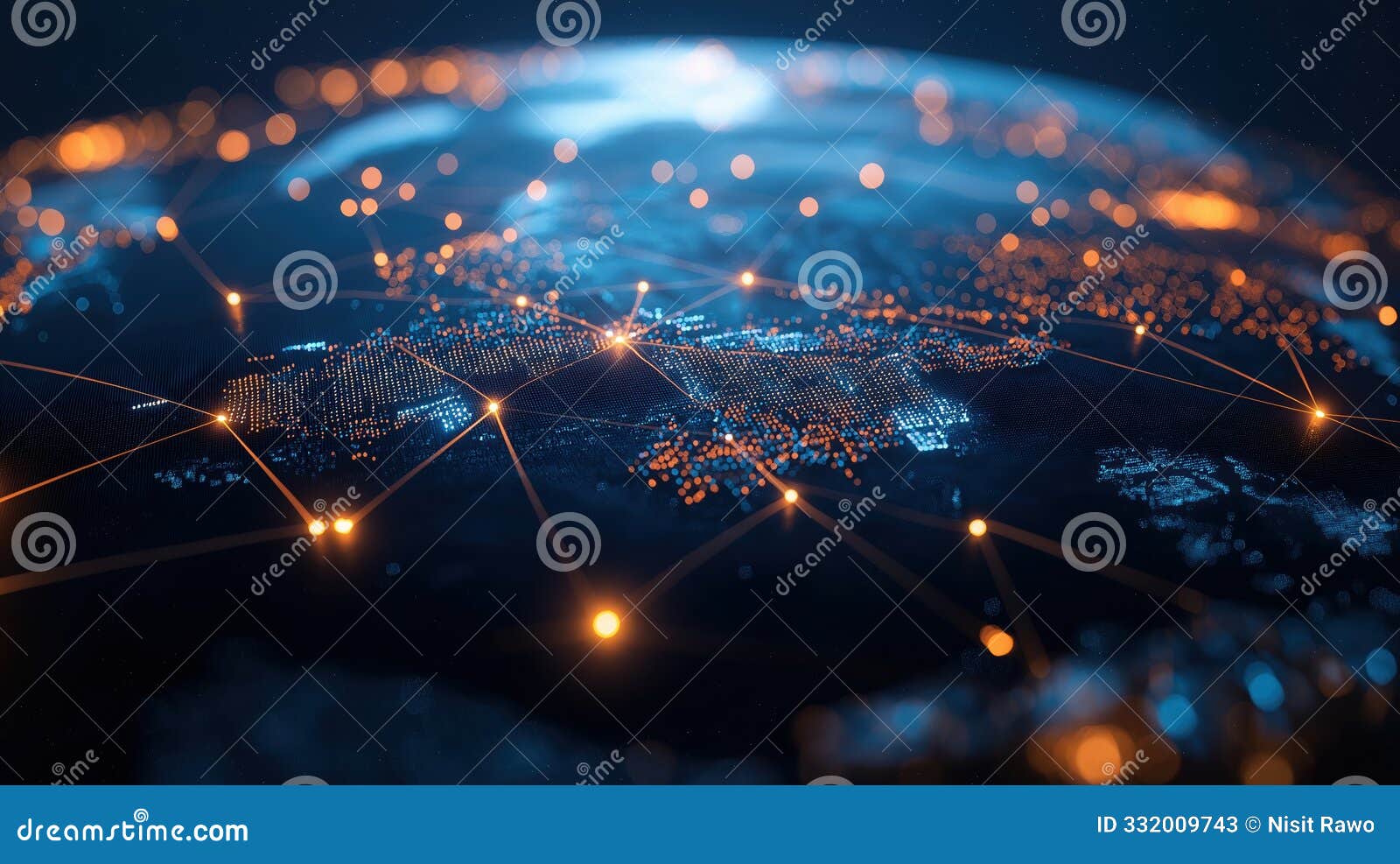 Global Trade Routes Visualized with Interconnected Markets, Dynamic ...