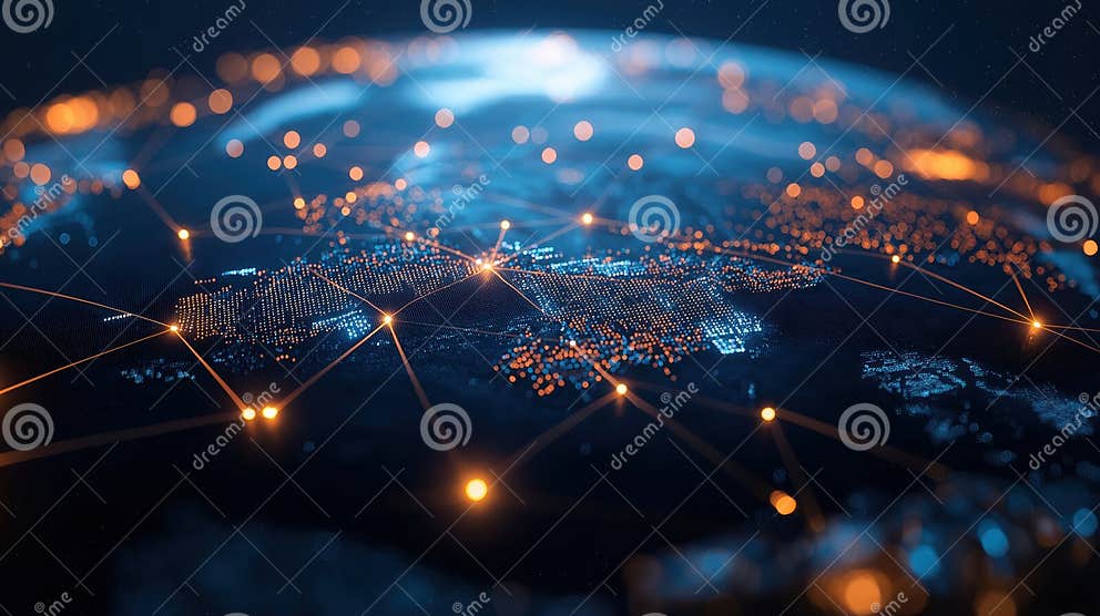 Global Trade Routes Visualized with Interconnected Markets, Dynamic ...