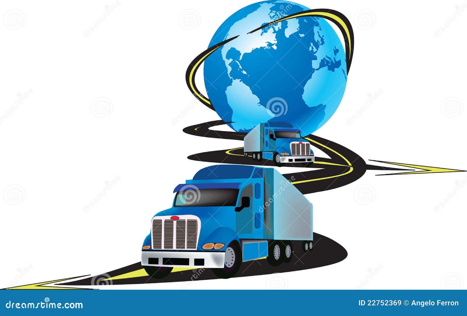Global transport stock vector. Illustration of truck - 22752369