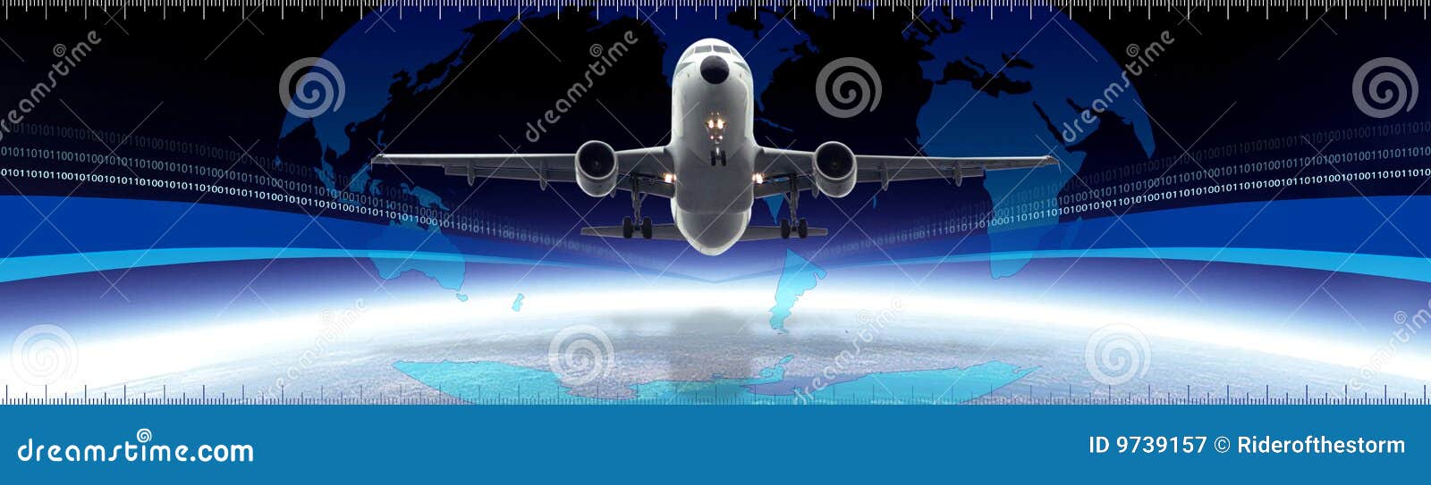 Global Transportation Header Stock Illustration - Illustration of ...
