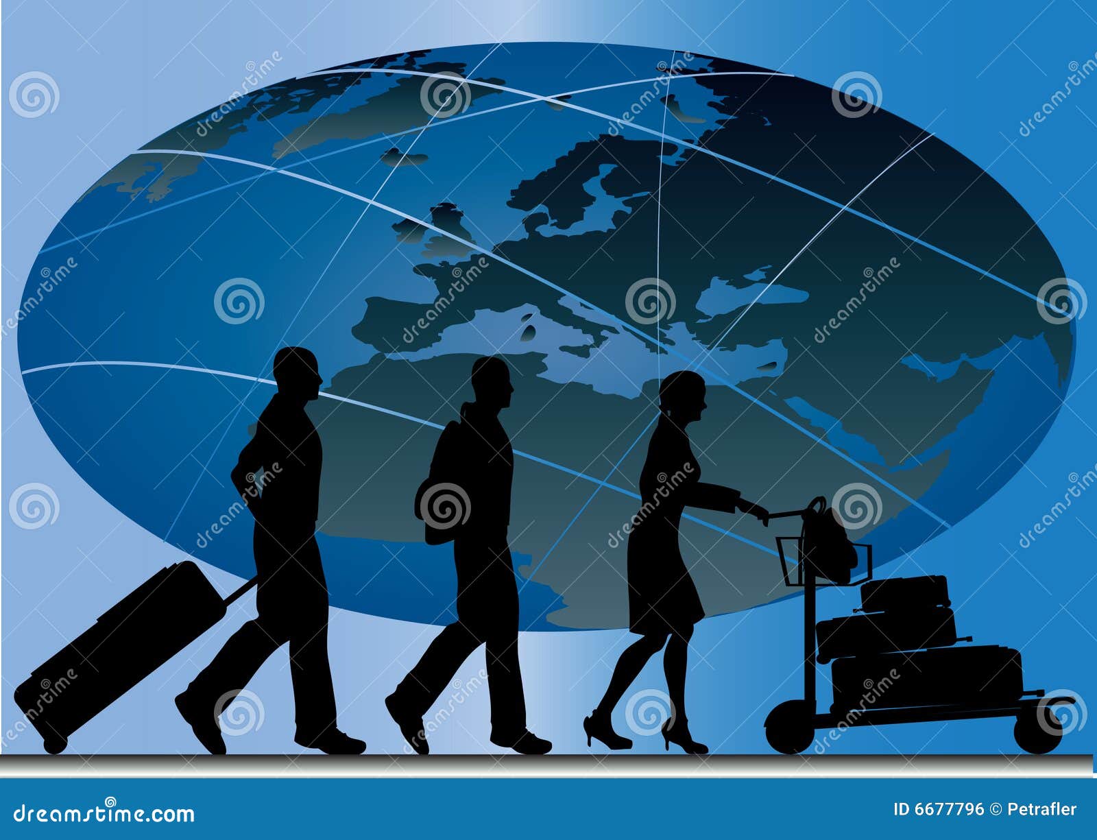 Global Travel stock vector. Illustration of airport, leisure - 6677796