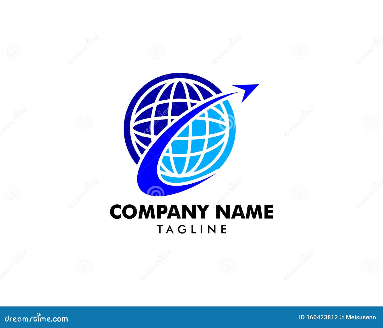 Global Travel Agency Logo Design Element Stock Vector - Illustration of ...