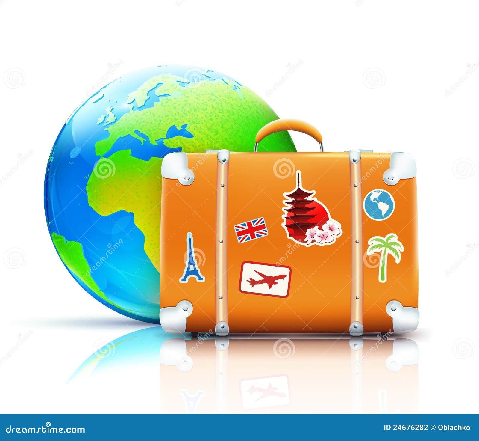 Global travel concept stock vector. Illustration of colorful - 24676282