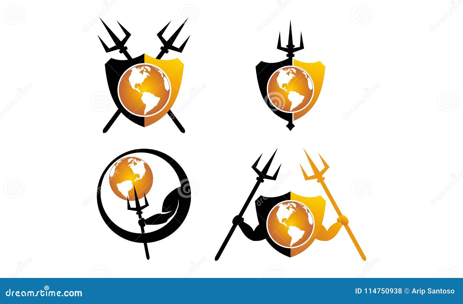 Poseidon Shield Logo Greek Gods Emblem Circle Royalty-Free Stock Image ...