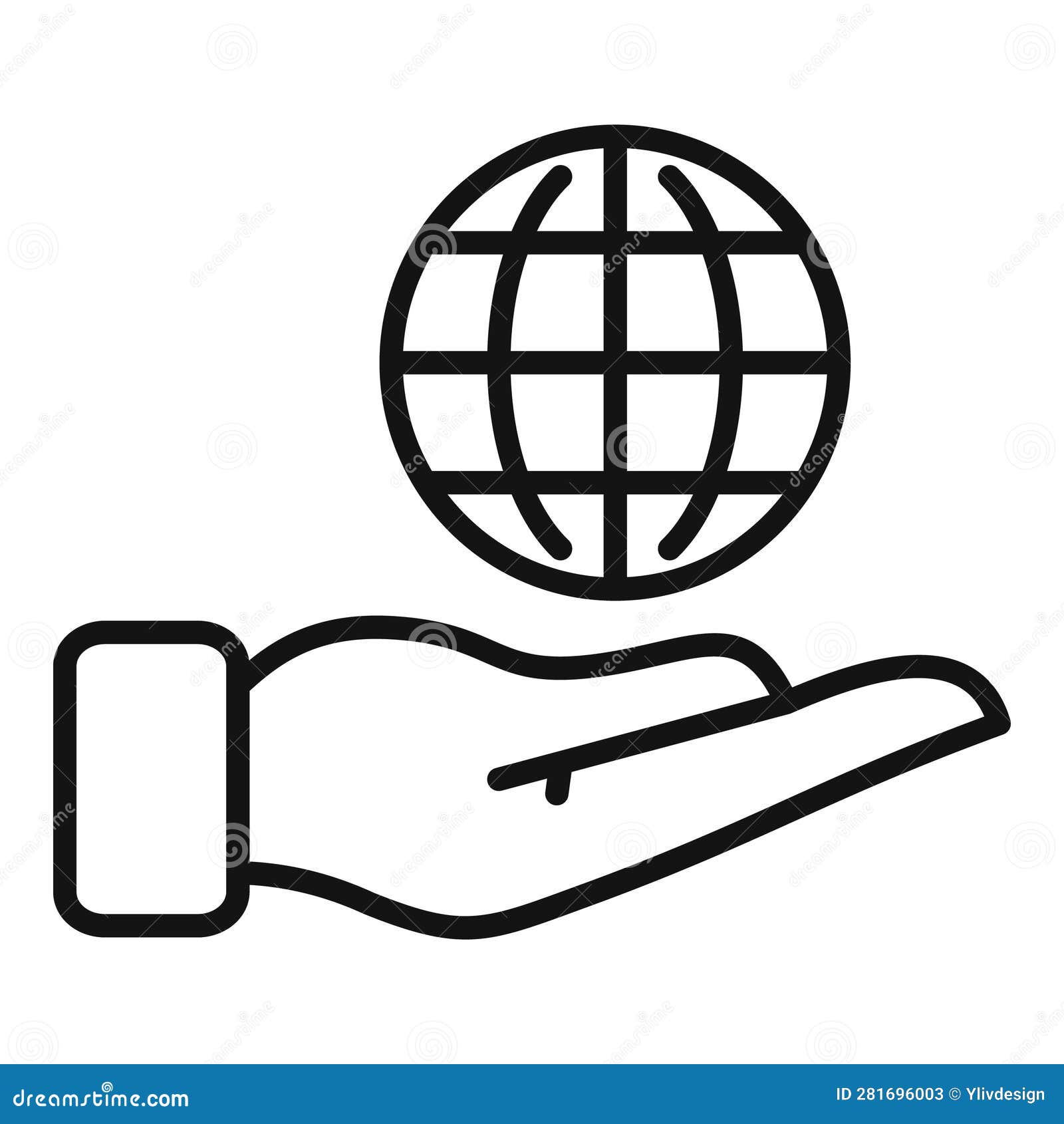 Global Trust Icon Outline Vector. Core Value Stock Vector ...