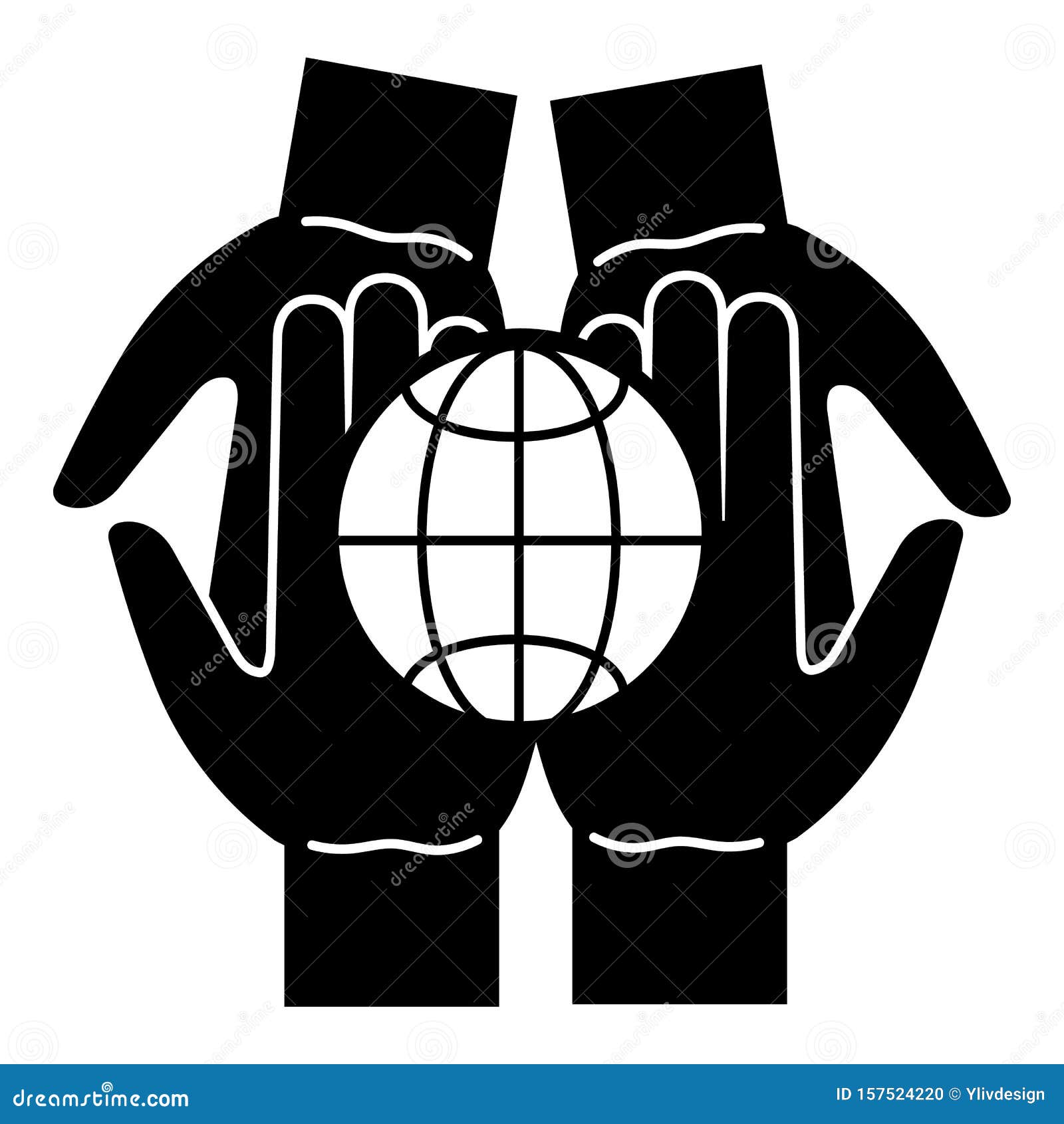 Global Unity Hands Icon, Simple Style Stock Vector - Illustration of ...