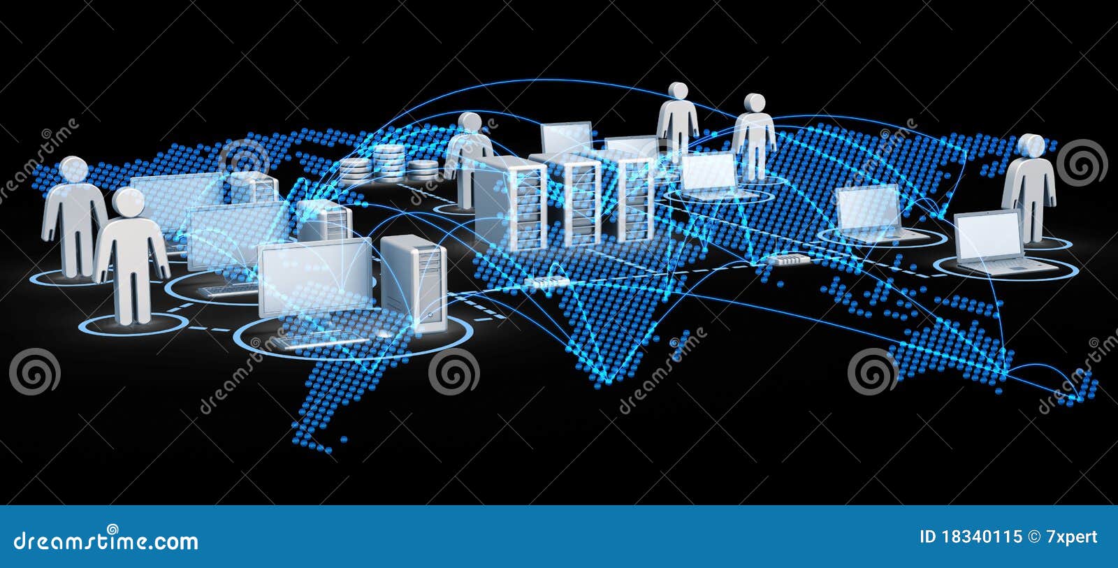 Global users stock illustration. Illustration of concept - 18340115
