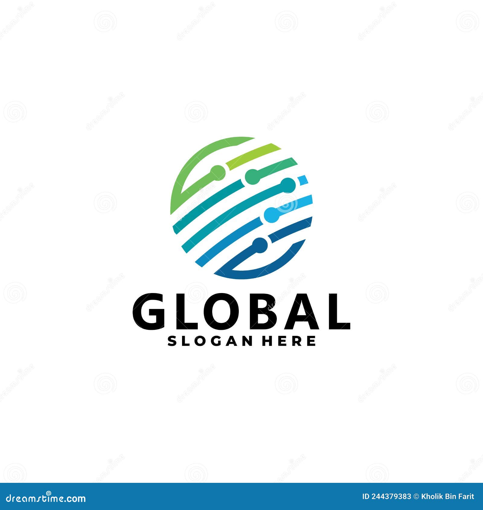 Global Vector Logo Design Isolated Stock Vector - Illustration of ...