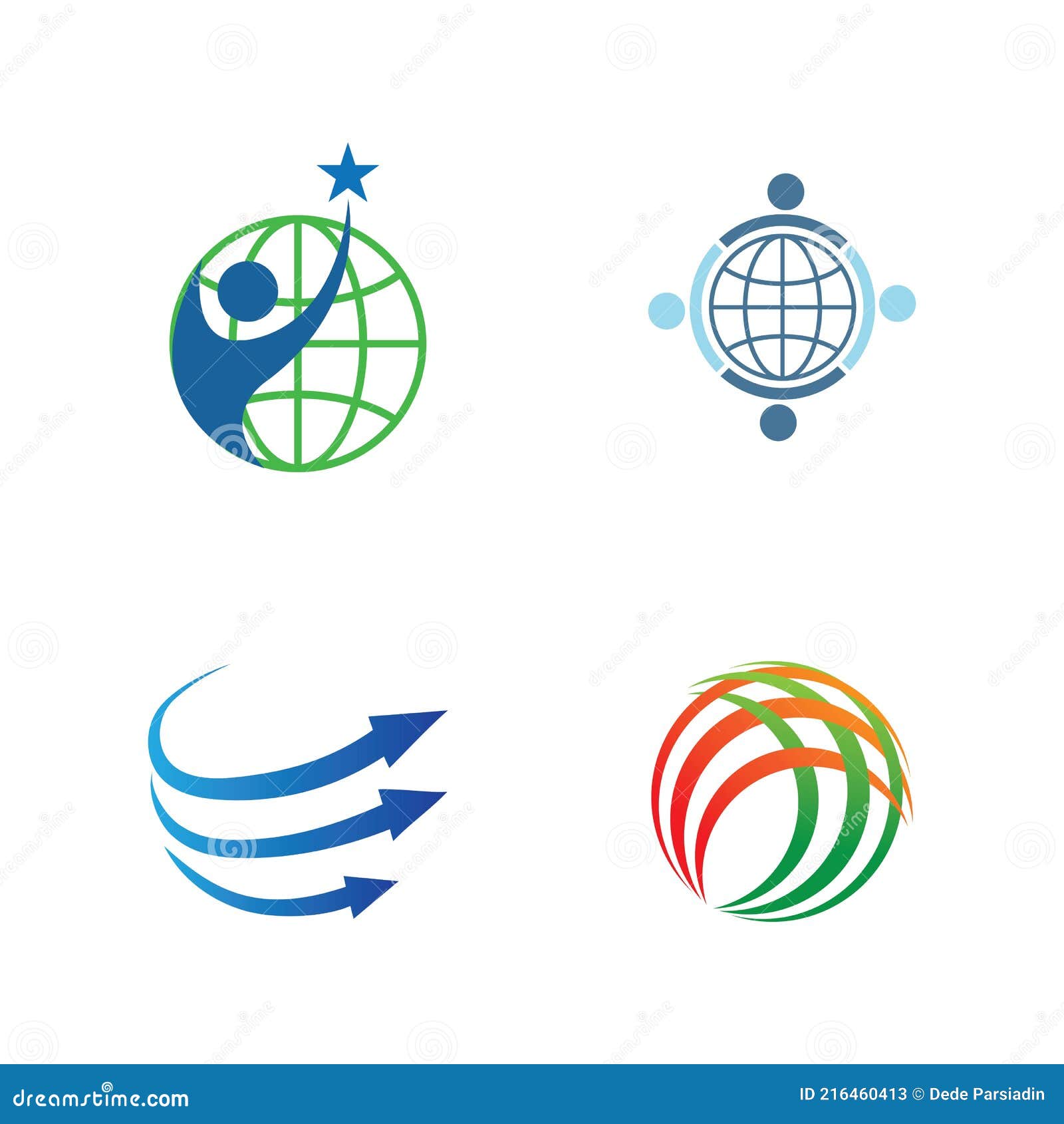 Global Vector Logo Illustration Design Template Stock Vector ...