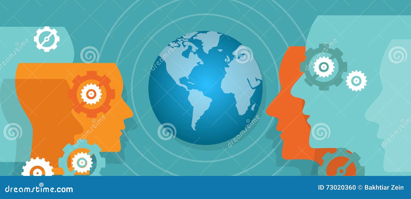 Global View World Map Vision Globalization Leader Worldwide Target ...