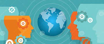 Global View World Map Vision Globalization Leader Worldwide Target ...