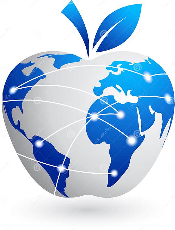 The Global Village - Technology Abstract Apple Stock Vector ...