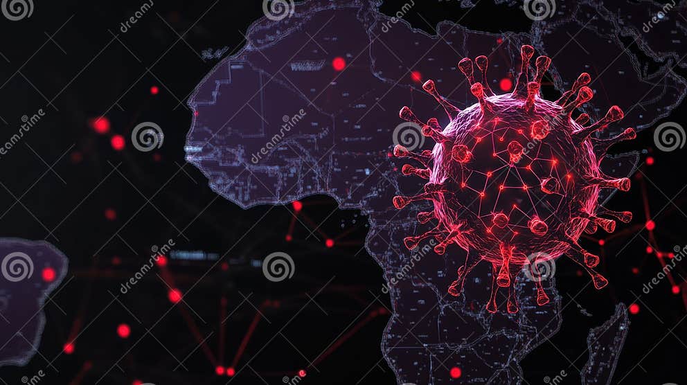 Global Viral Outbreak Concept: Networked Pathogen Spreading Worldwide ...
