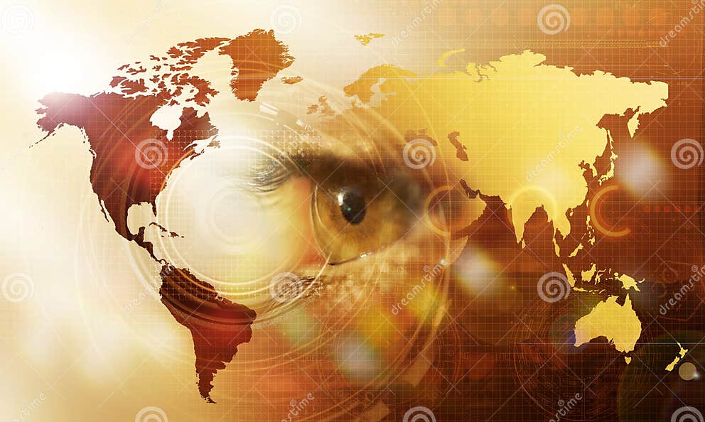 Global vision stock illustration. Illustration of color - 4769292