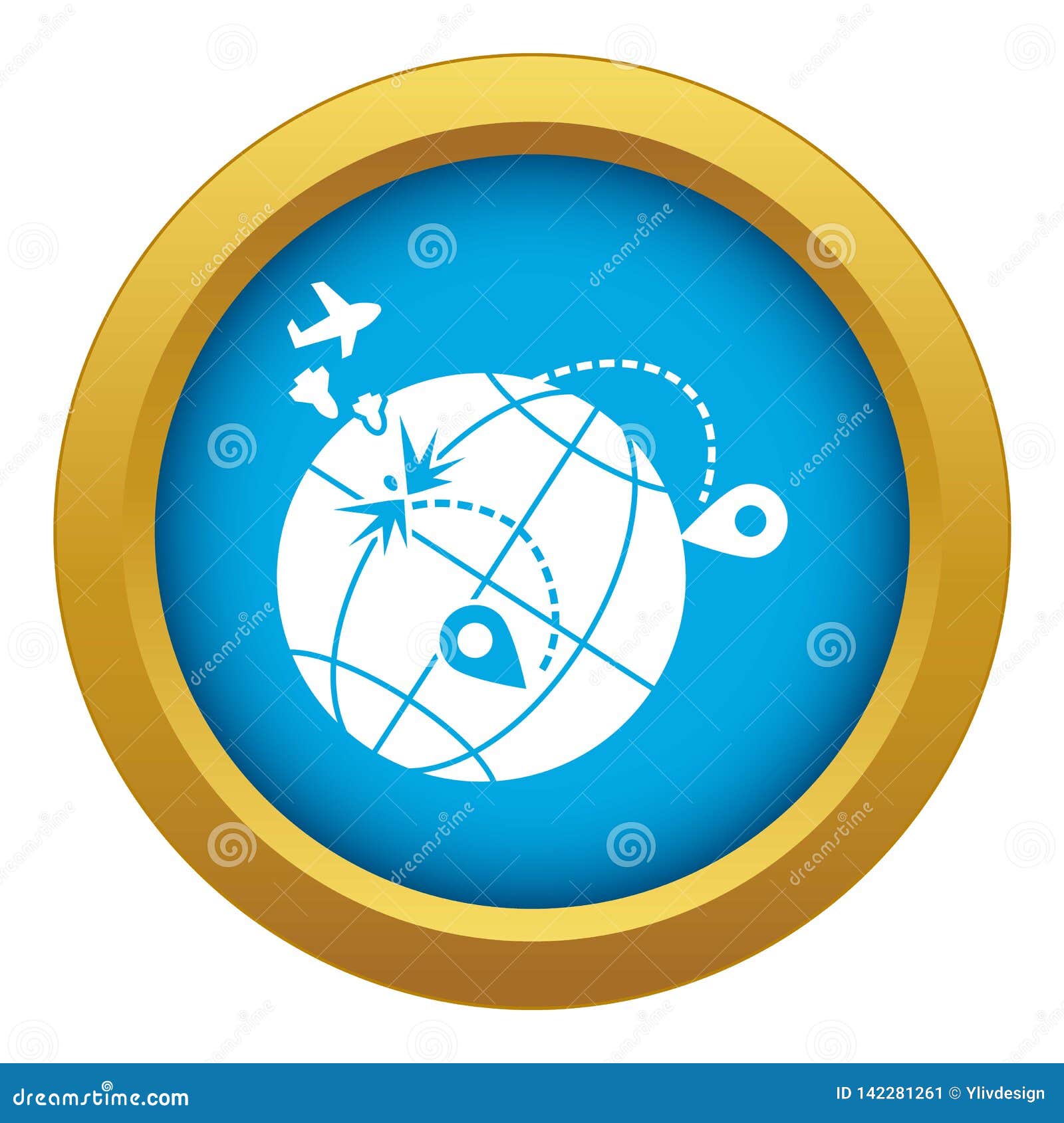 Global War Migration Icon Blue Vector Isolated Stock Vector ...