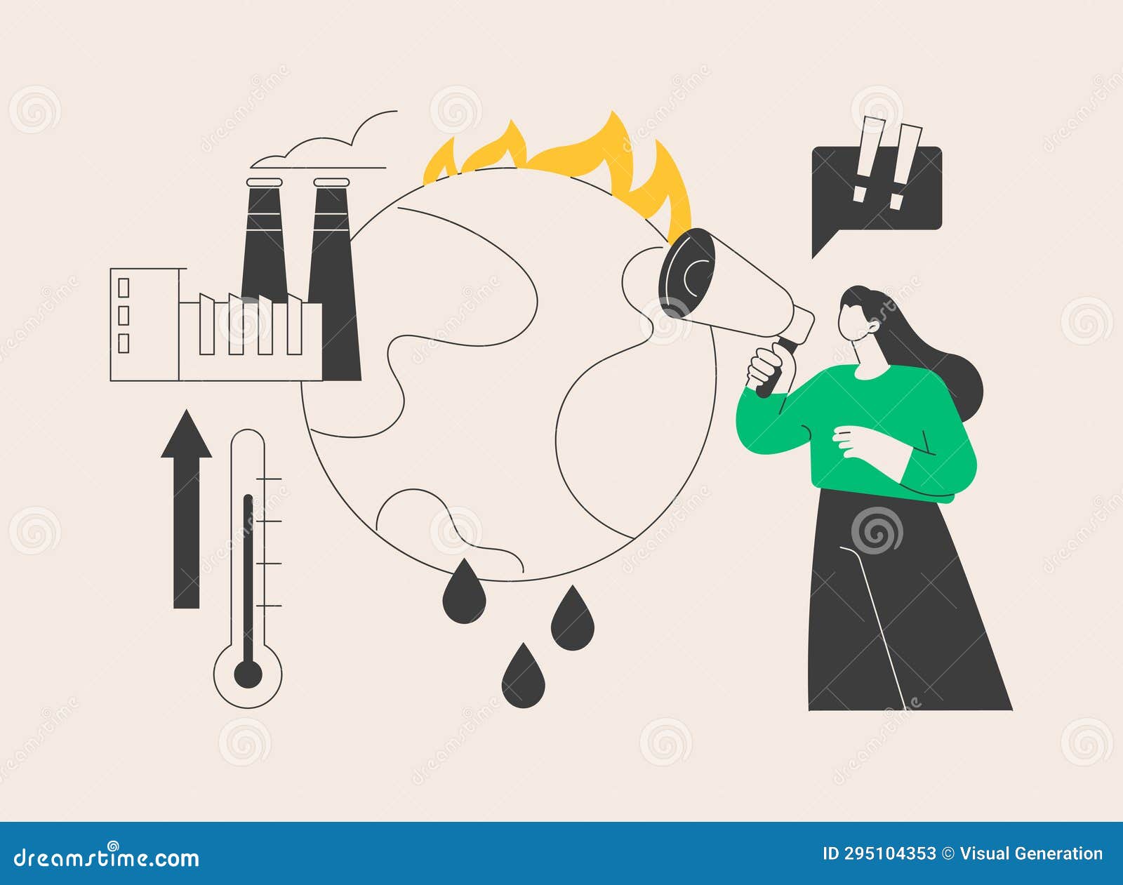 Global Warming Abstract Concept Vector Illustration. Stock Vector ...