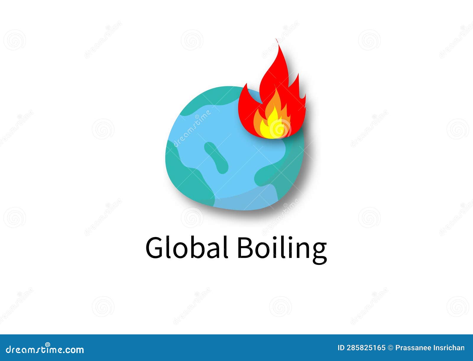 Boiling Earth Scenario With Parched Soil And Evaporating Water Bodies ...