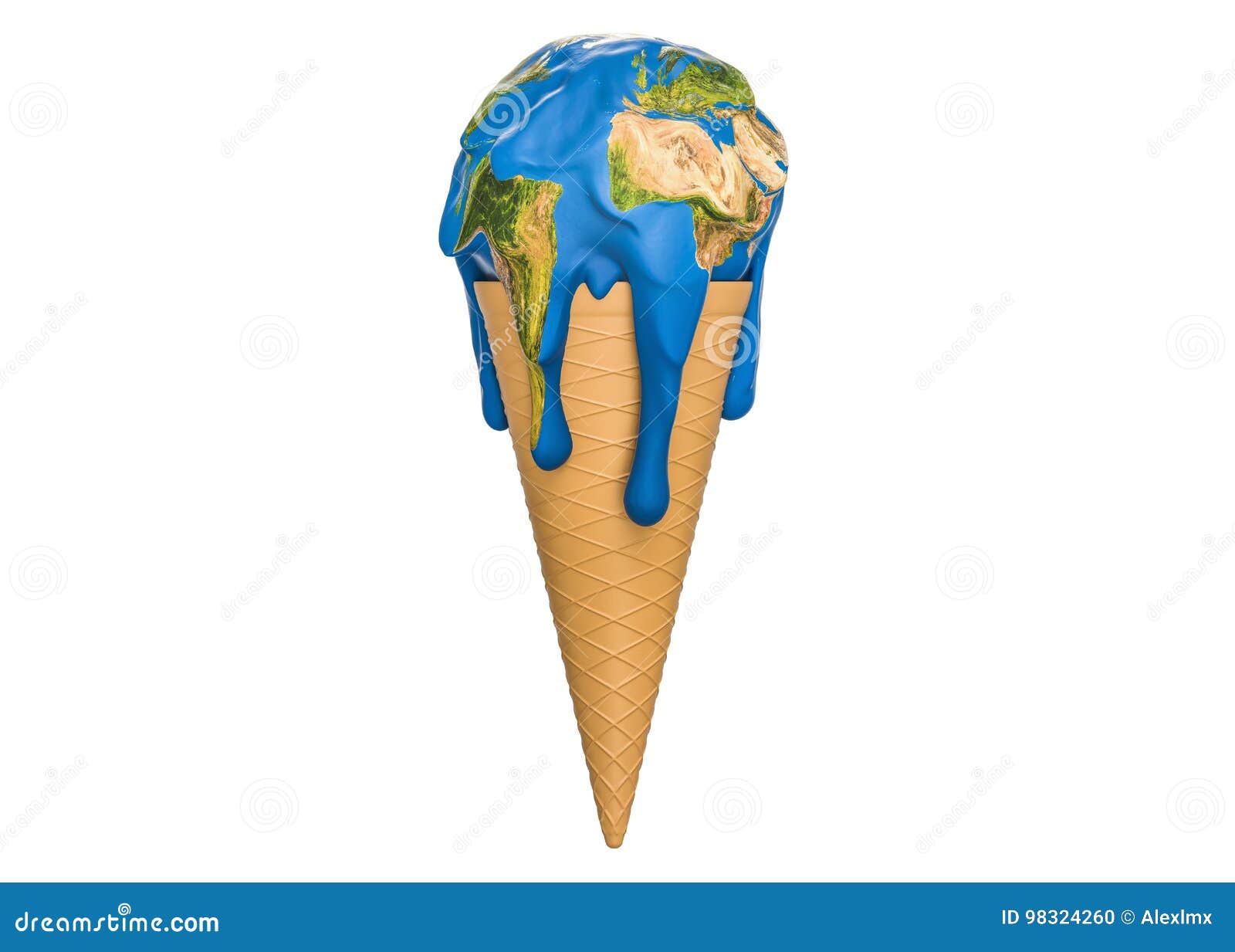 Global Warming and Climate Change Concept, Ice Cream Earth Melts Stock ... Global Warming and Climate Change Concept, Ice Cream Earth Melts Stock ...
