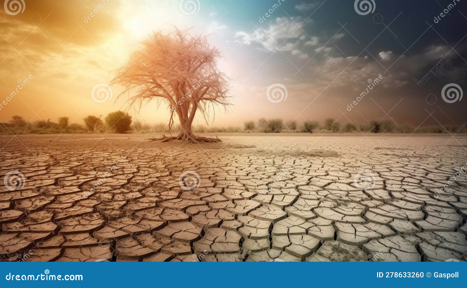 Global Warming and Climate Change, Crisis of Drought. Environmental ...