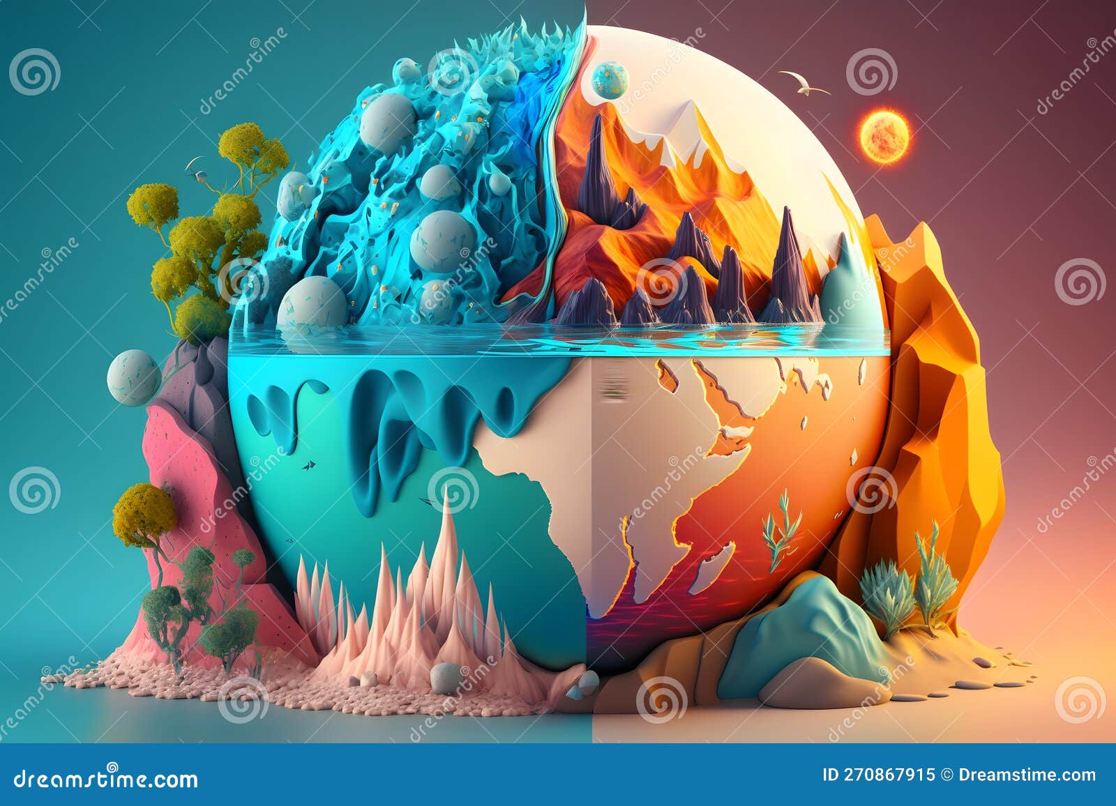 Set Of Volcanoes Different Forms On White Background. Vector ... Set Of Volcanoes Different Forms On White Background. Vector ...