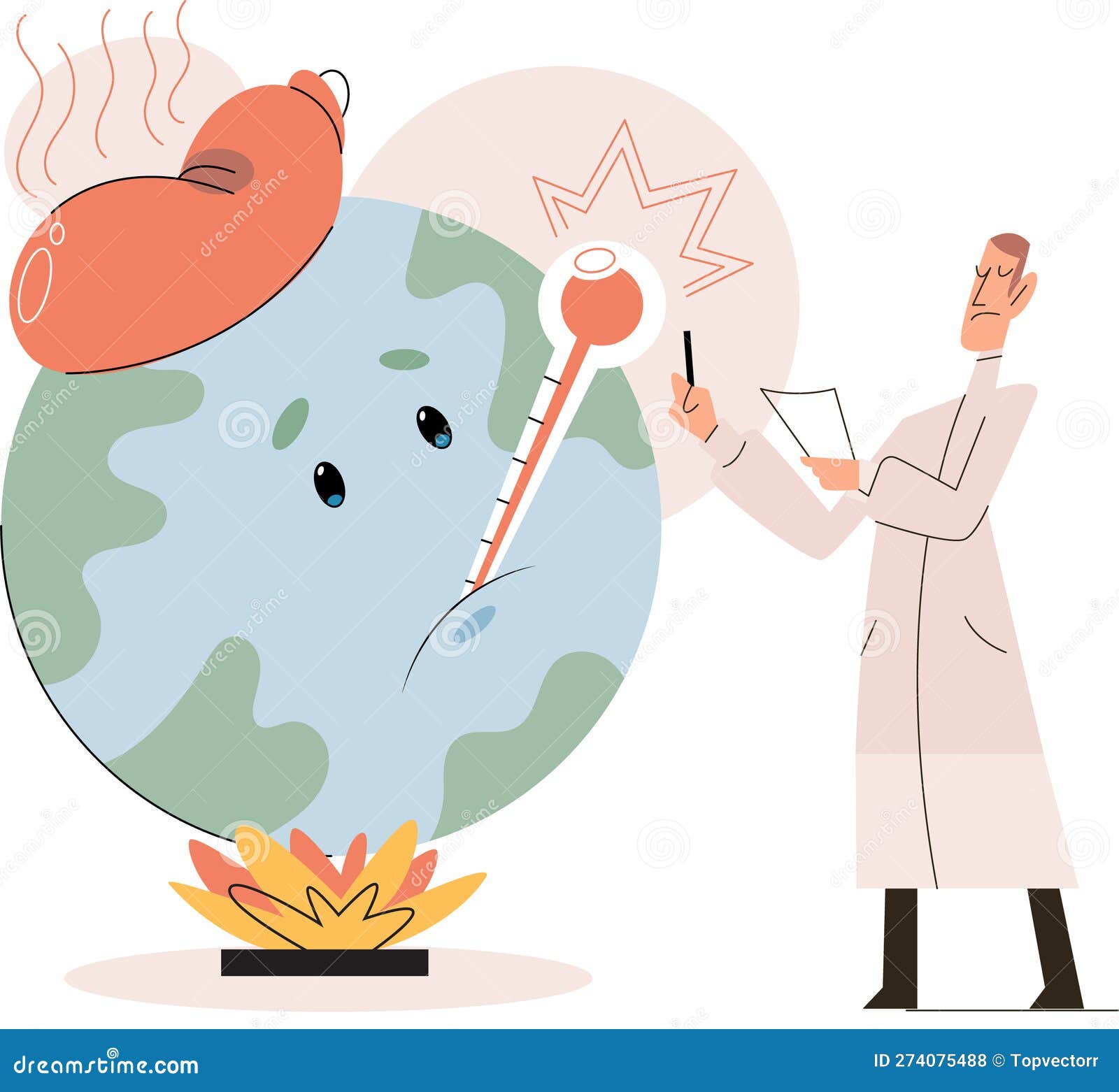 Environmental Scientist Studies Industrial Discharge From Pipe ...