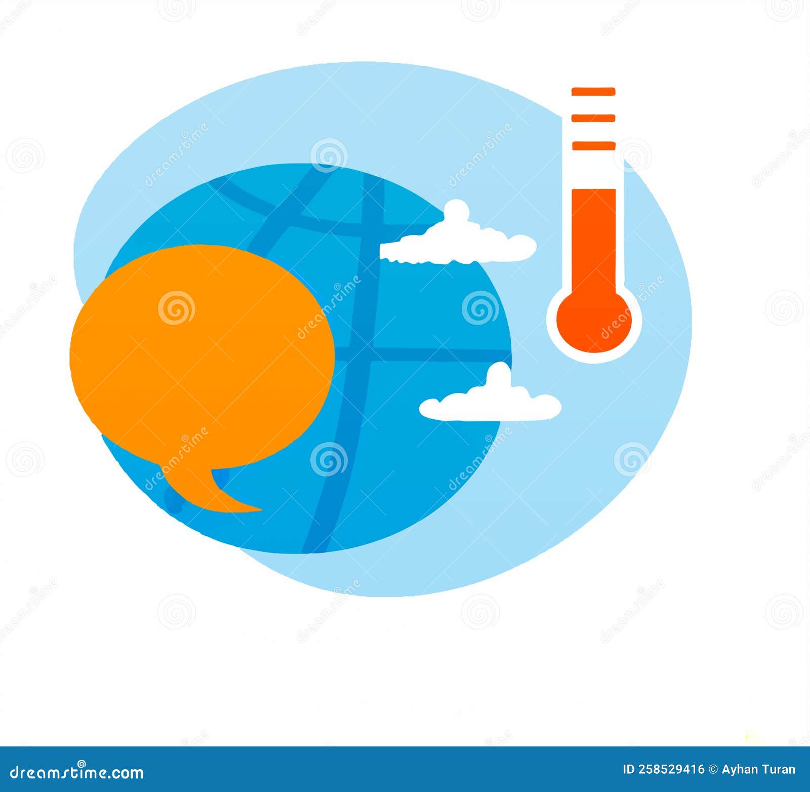 Global Warming Concept . Vector , Illustration Stock Illustration ...