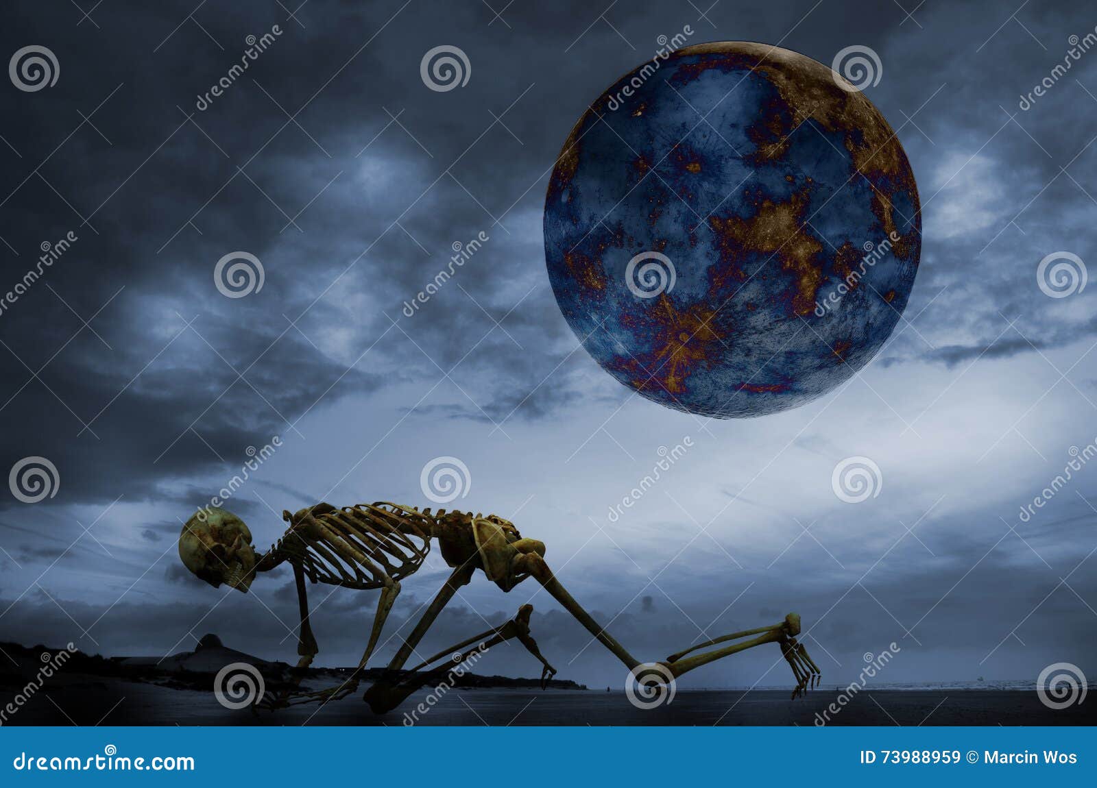 Global Warming Human Skeleton Planet Stock Illustrations – 4 Global ...