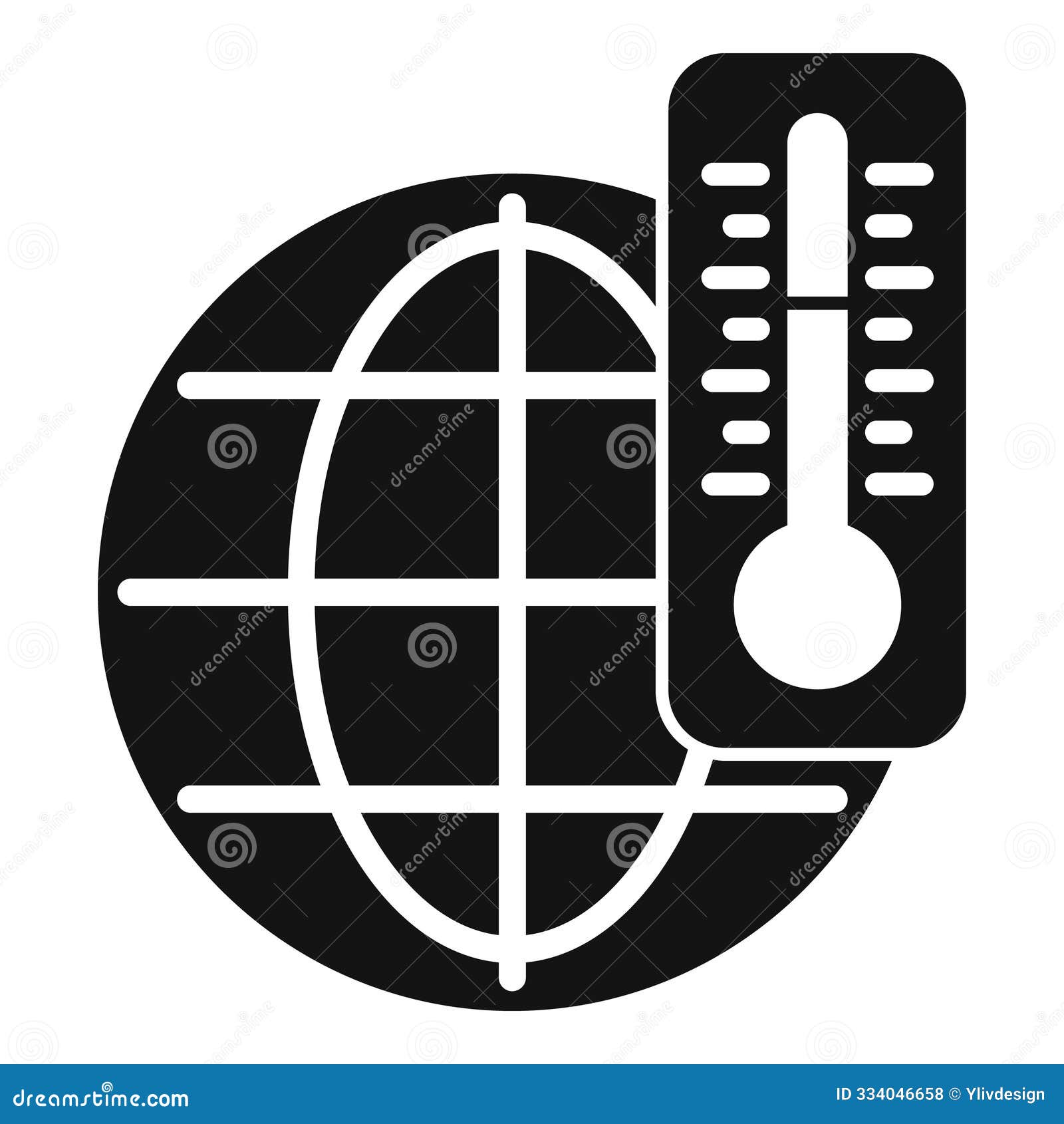 Global Warming Icon Showing Earth Temperature Increasing Stock Photo ...