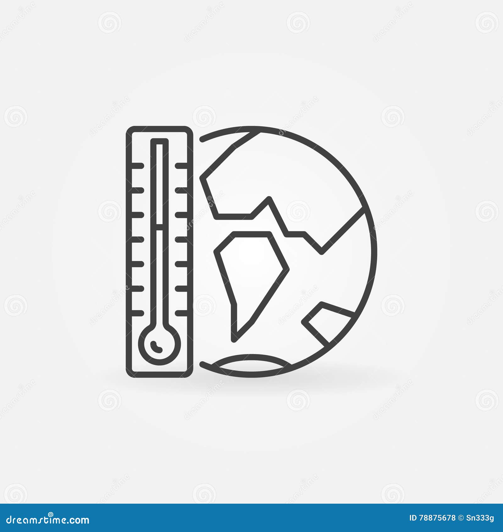 Global Warming icon stock vector. Illustration of nature - 78875678