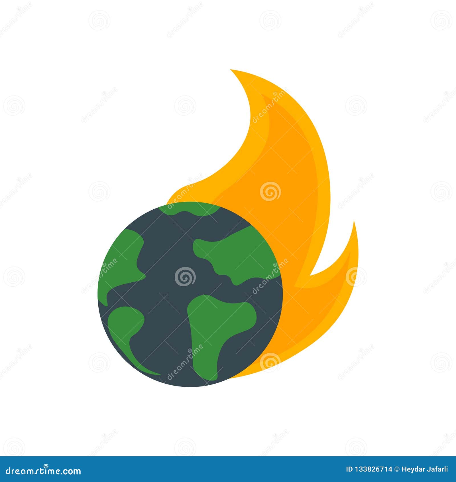 Global Warming Icon Vector Sign and Symbol Isolated on White Background ...