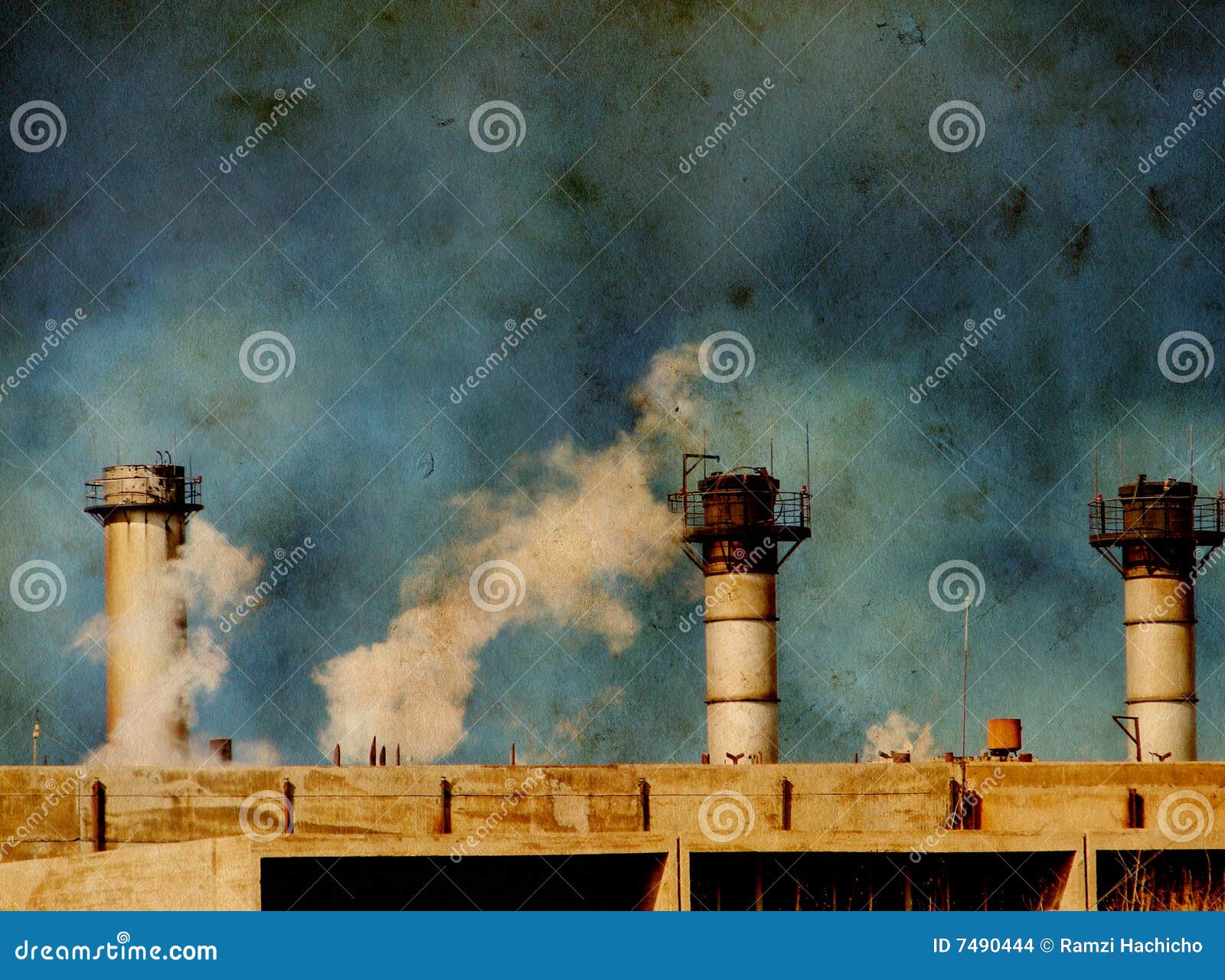 Global Warming / Industrial Pollution Stock Photo - Image of global ...