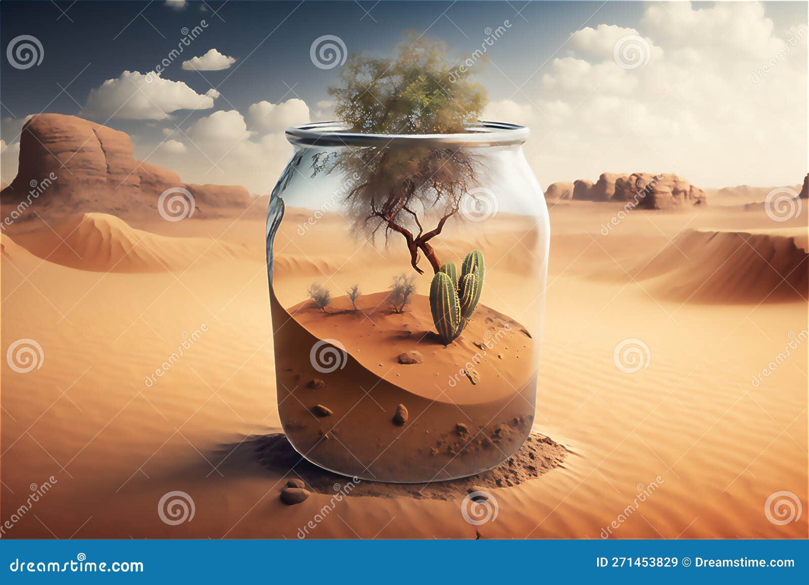 Global Warming, Lack of Water in Desert. Climate Change Problem of ...