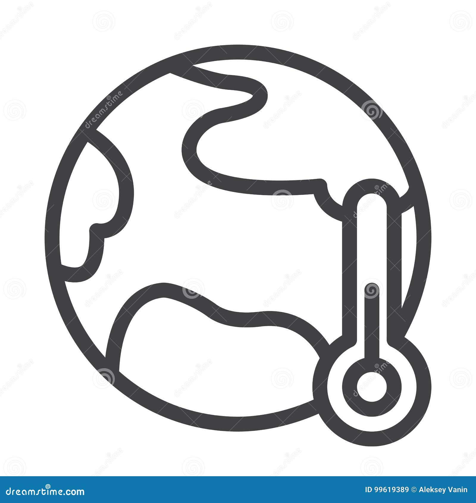 Global warming line icon stock vector. Illustration of icon - 99619389 Global warming line icon stock vector. Illustration of icon - 99619389