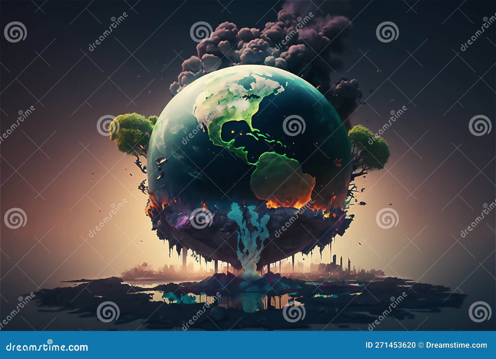 Global Warming, Pollution and Climate Change Problem of Planet Earth ...