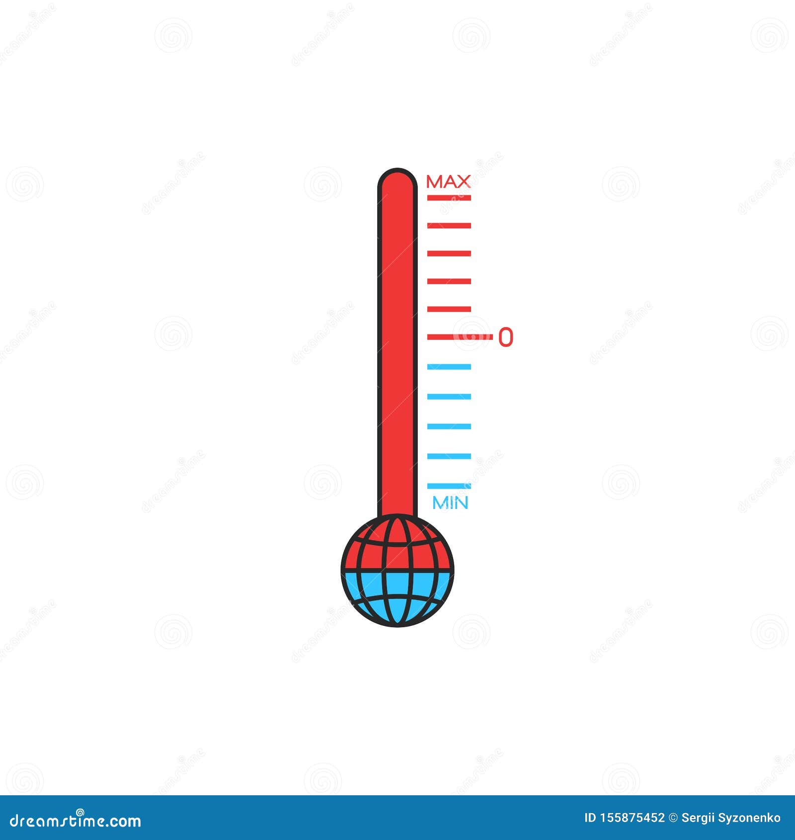 Global Warming Problem Change Climate Concept Thermometer with a Hot ...