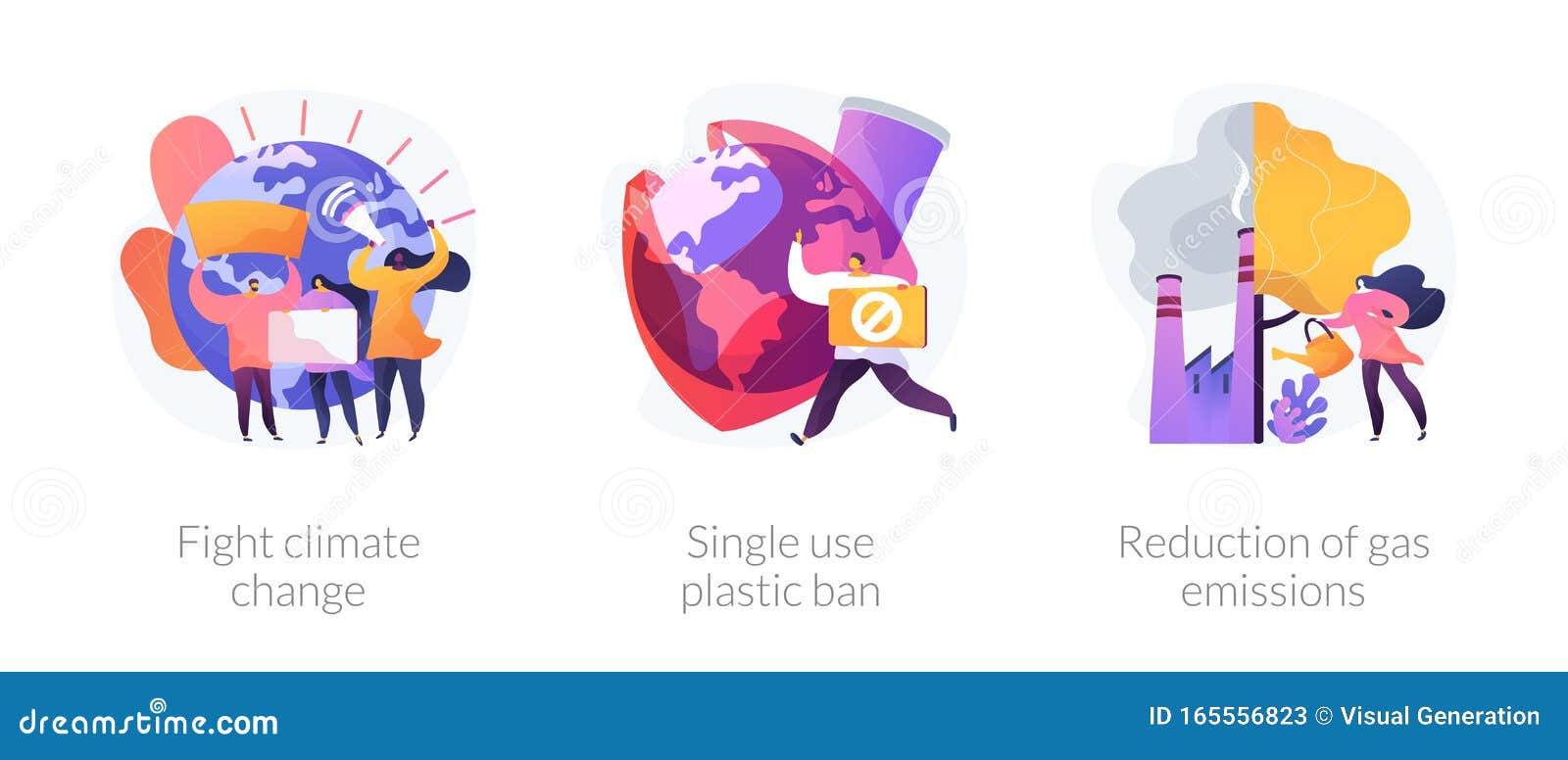 Global Warming Problems Solutions Vector Concept Metaphors Stock Vector ...