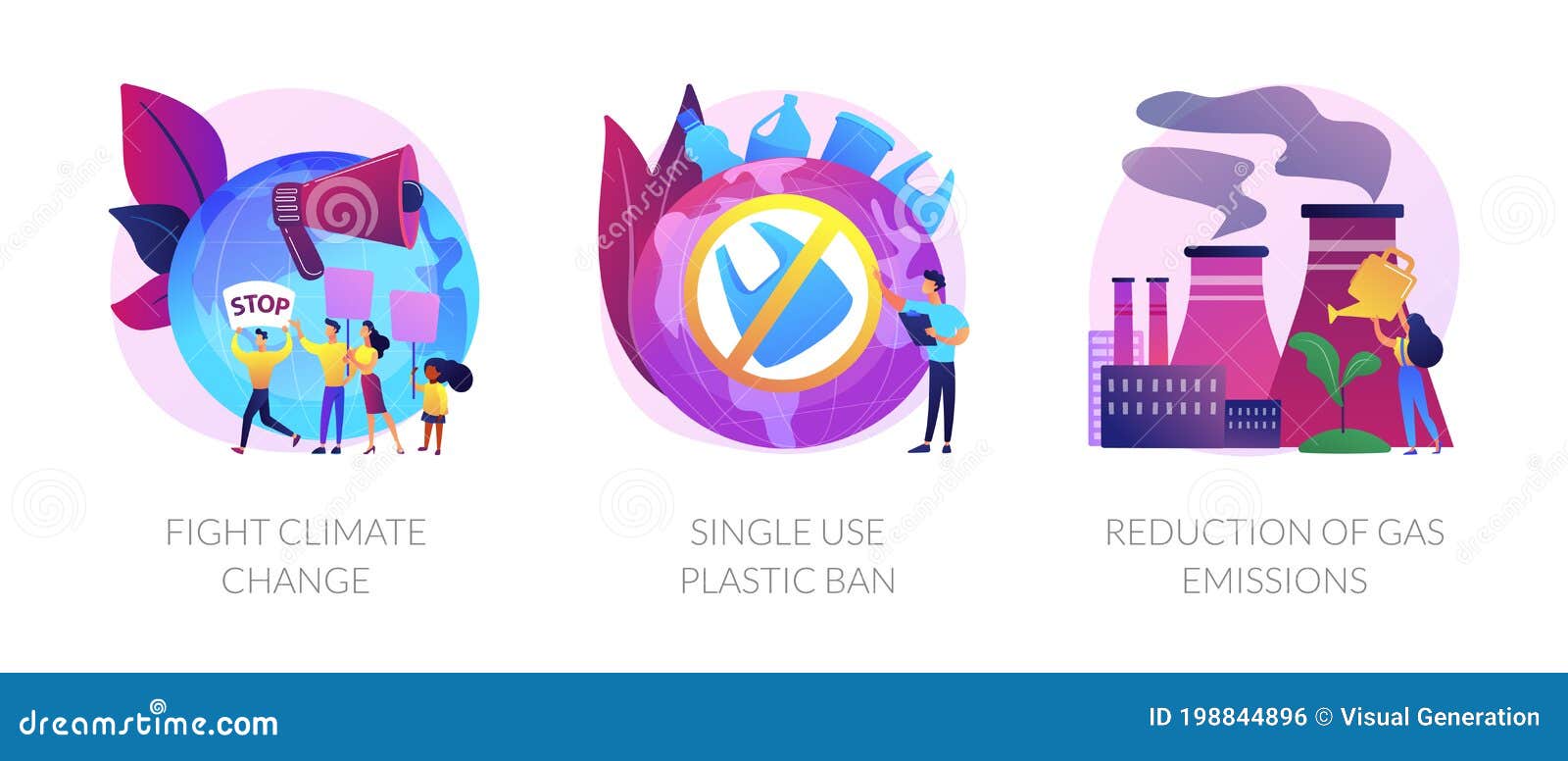 Global Warming Problems Solutions Vector Concept Metaphors Stock Vector ...