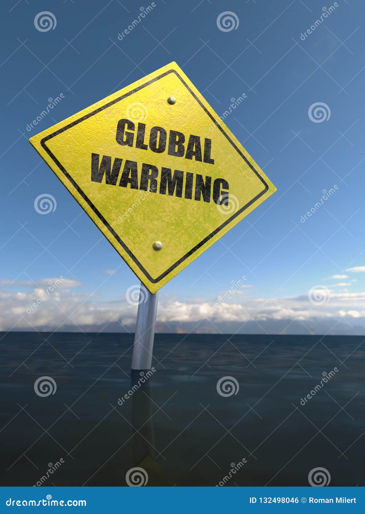 Global Warming sign stock illustration. Illustration of ecology - 132498046
