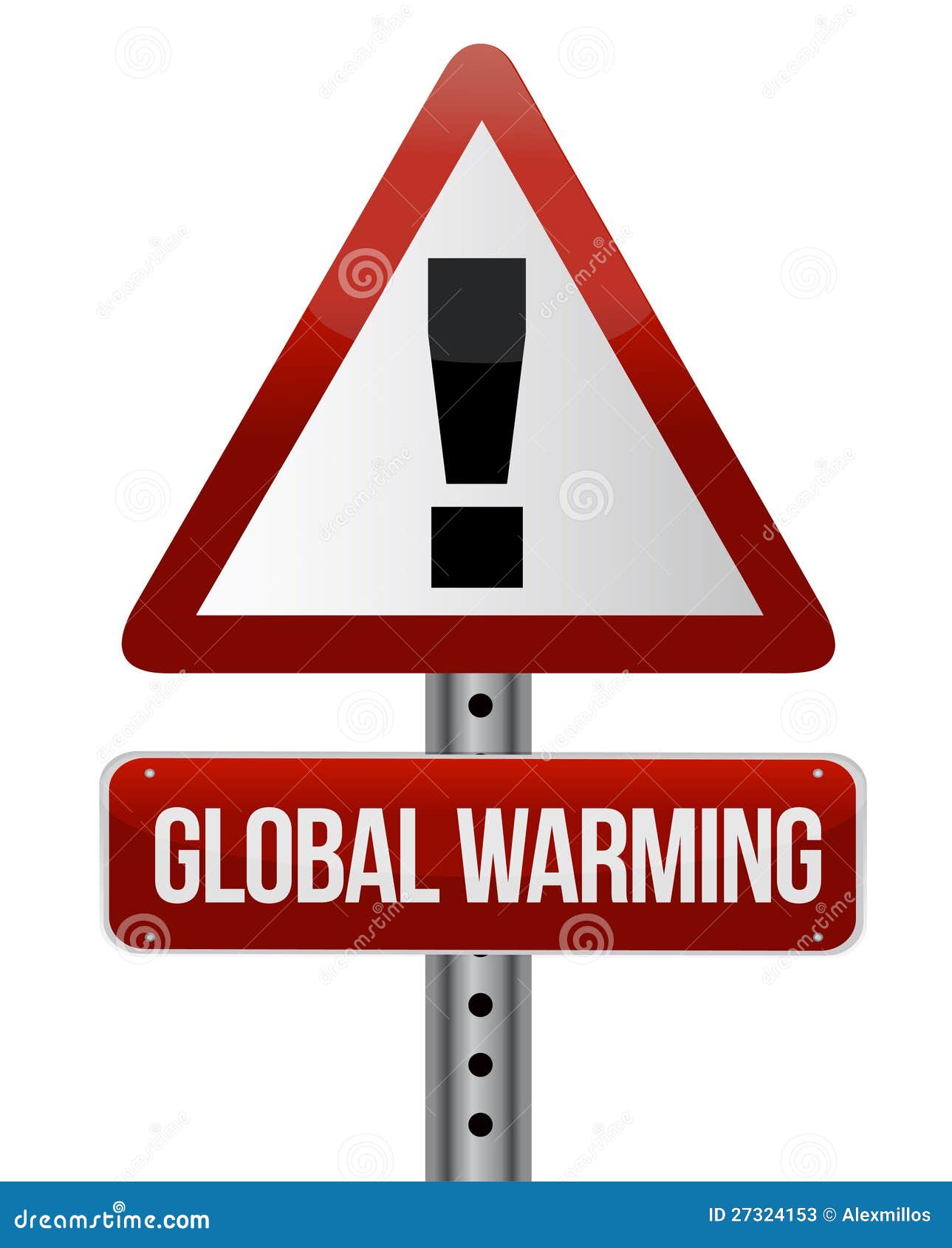 Global Warming Street Sign Illustration Design Stock Illustration ...