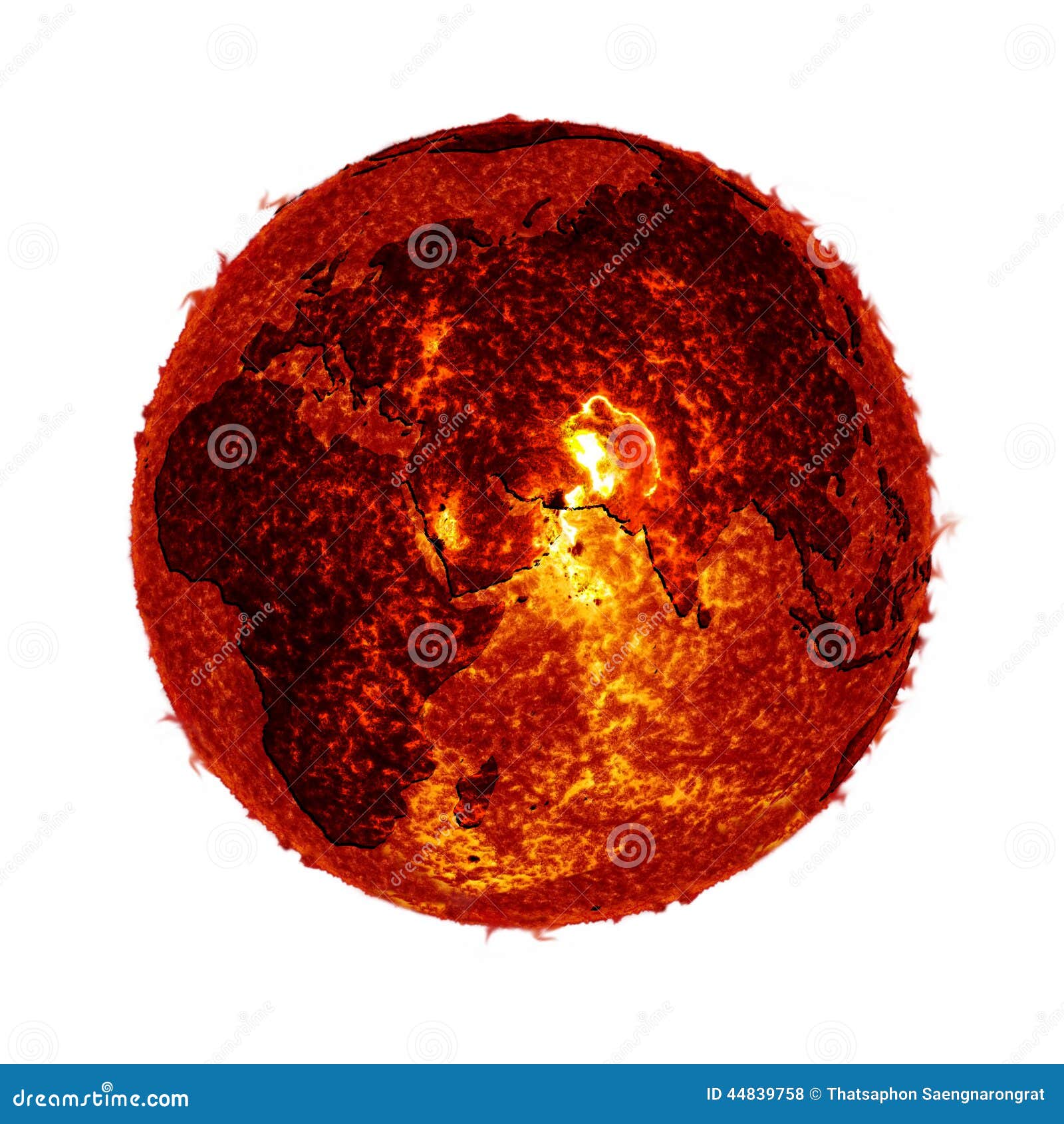 Global Warming Sun Earth - Elements of Image Furnished by NASA Stock ...