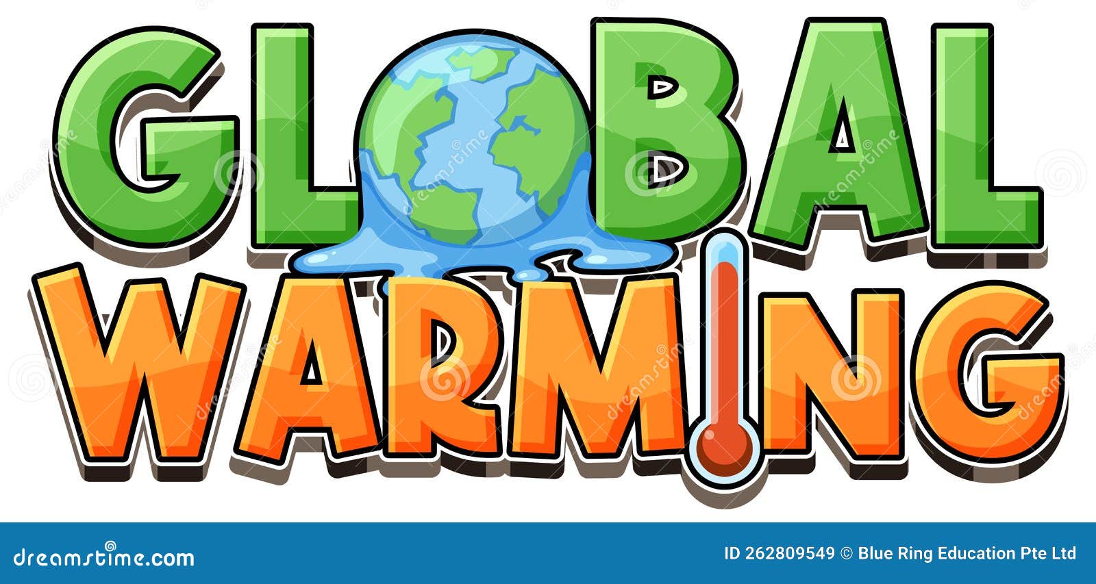 Global Warming Text for Banner or Poster Design Stock Vector ...