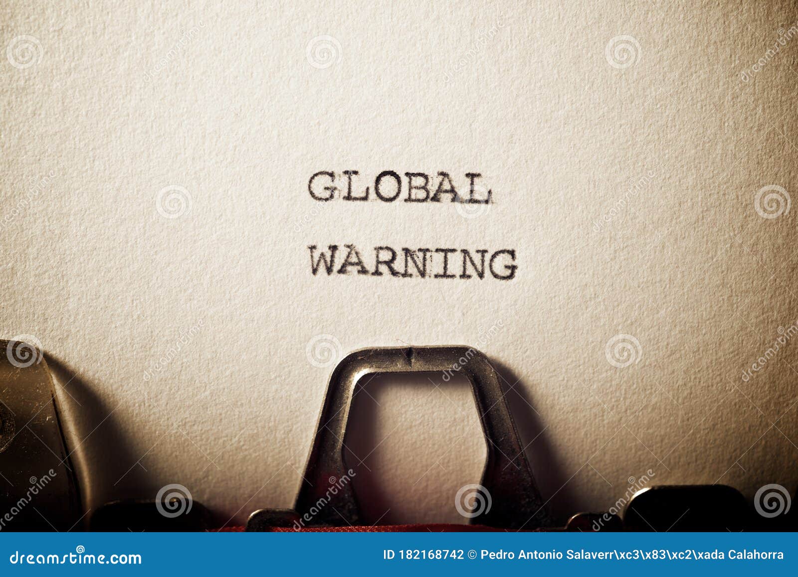 Global warning text stock photo. Image of temperature - 182168742