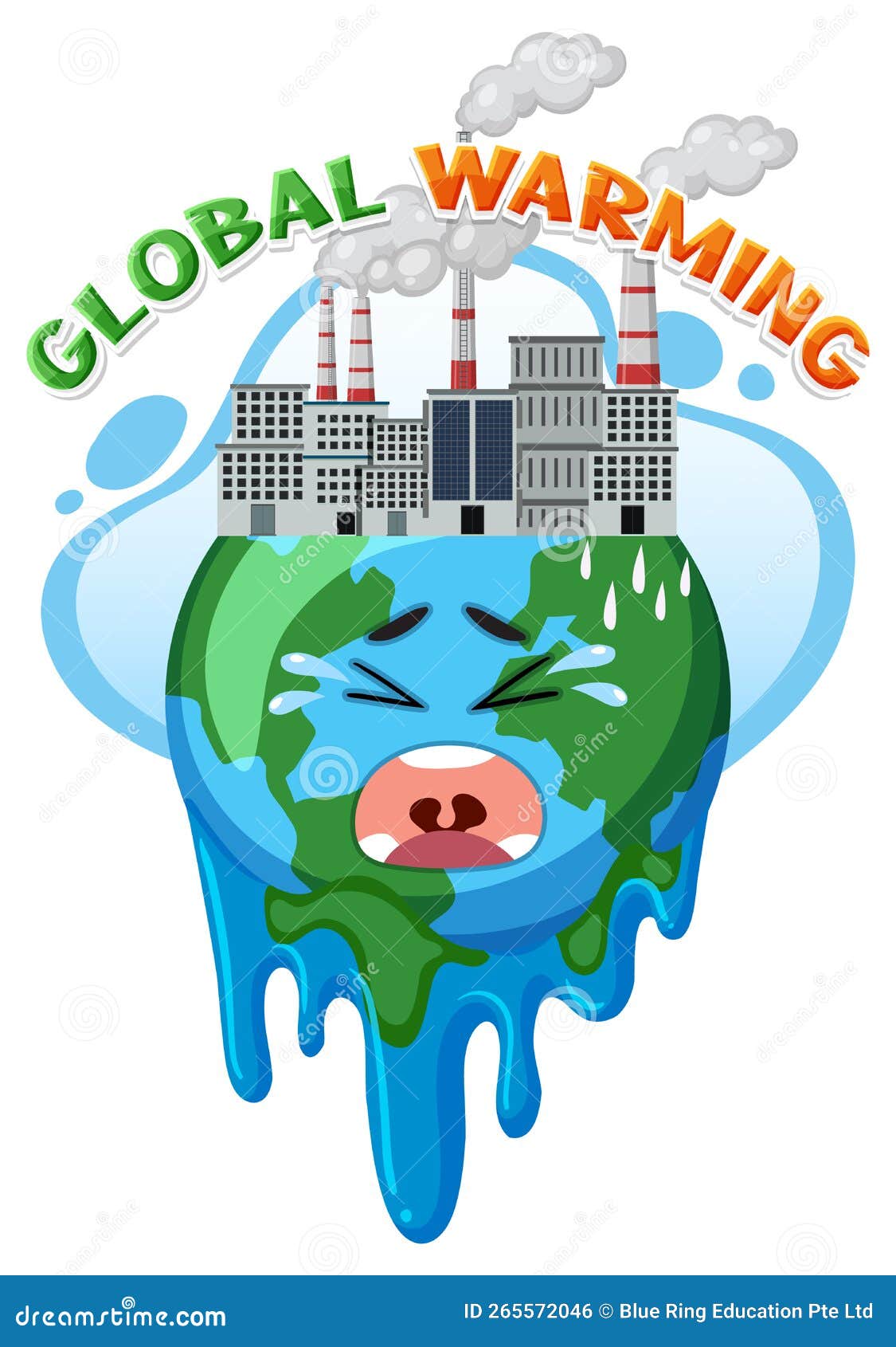 Global Warning Vector Concept Stock Vector - Illustration of melting ...