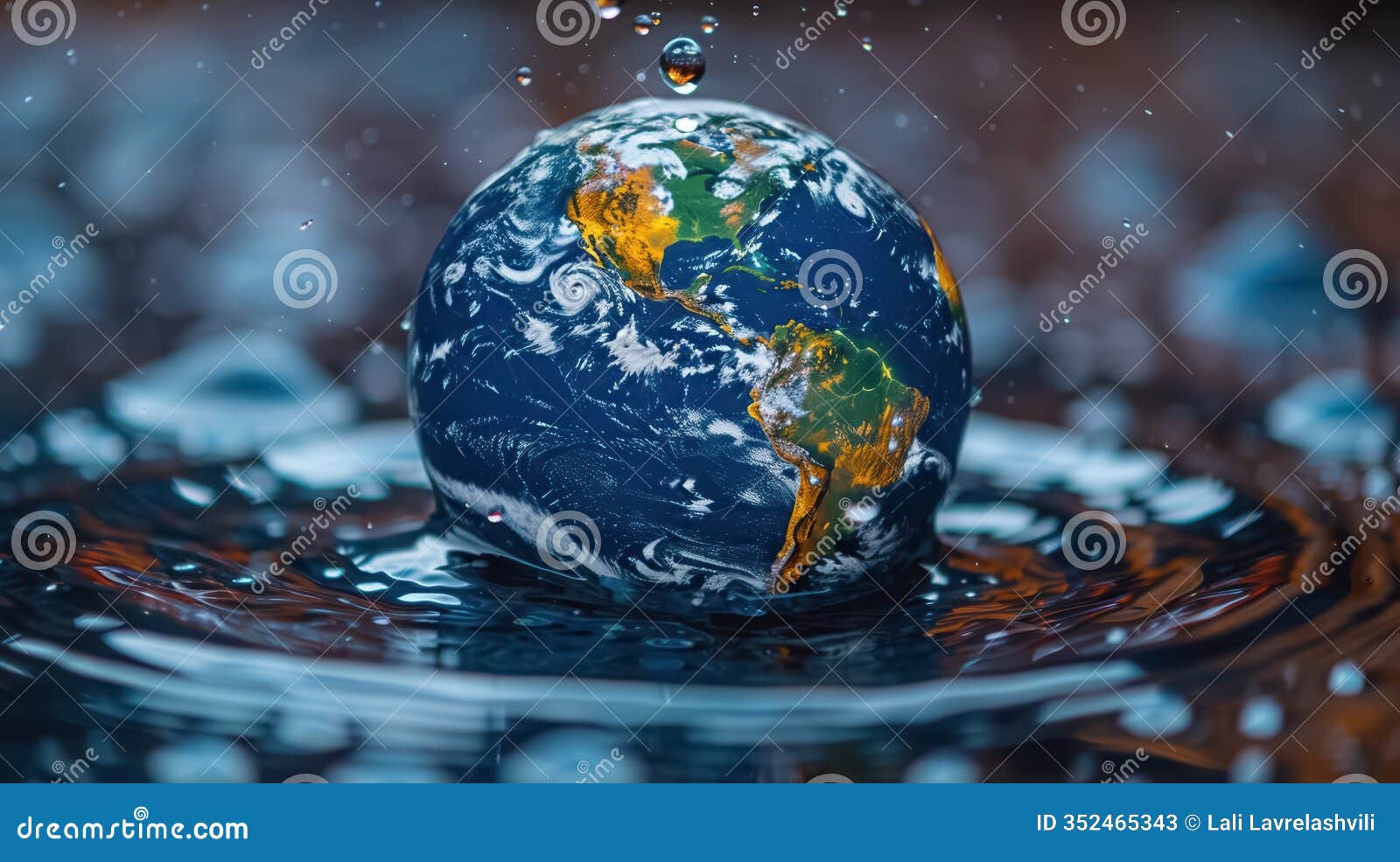 Global Water Awareness Concept. Interconnectedness of Water Resources ...