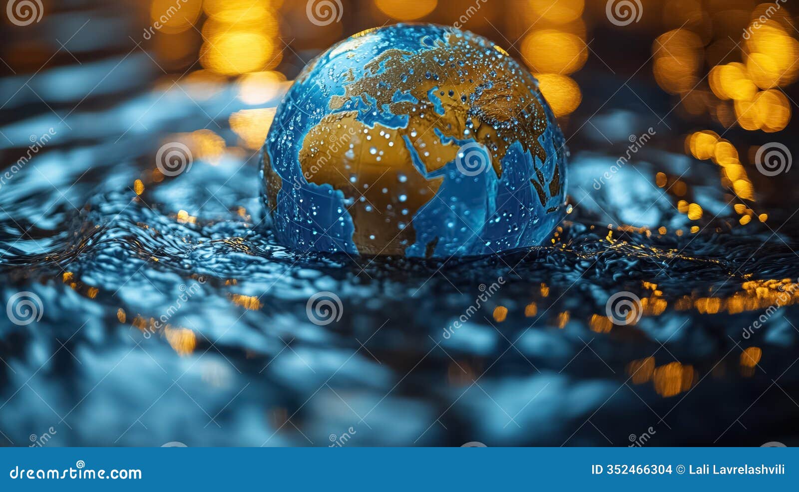 Global Water Awareness Concept. Interconnectedness of Water Resources ...