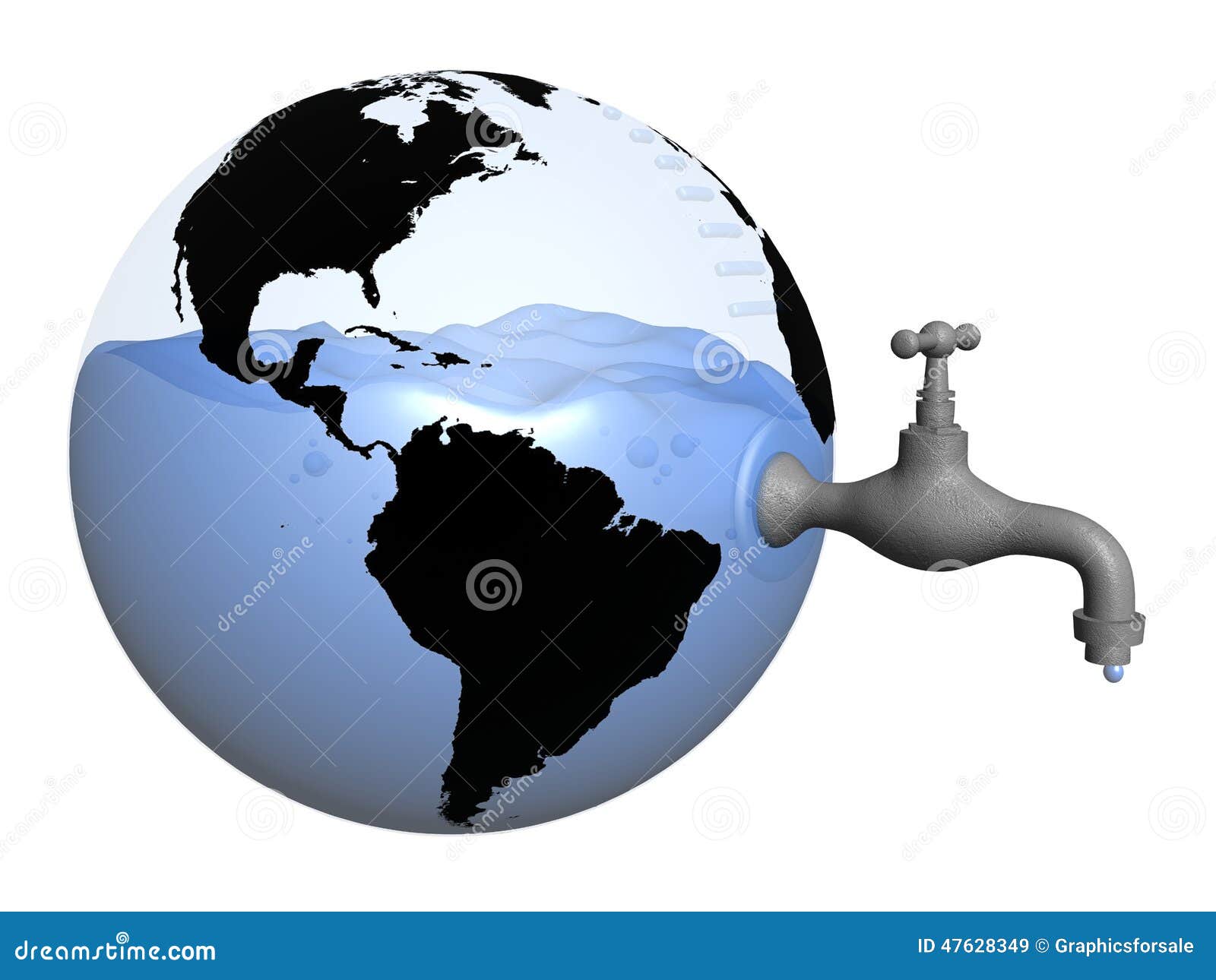 Global Water Reserve stock illustration. Illustration of dissipate ...