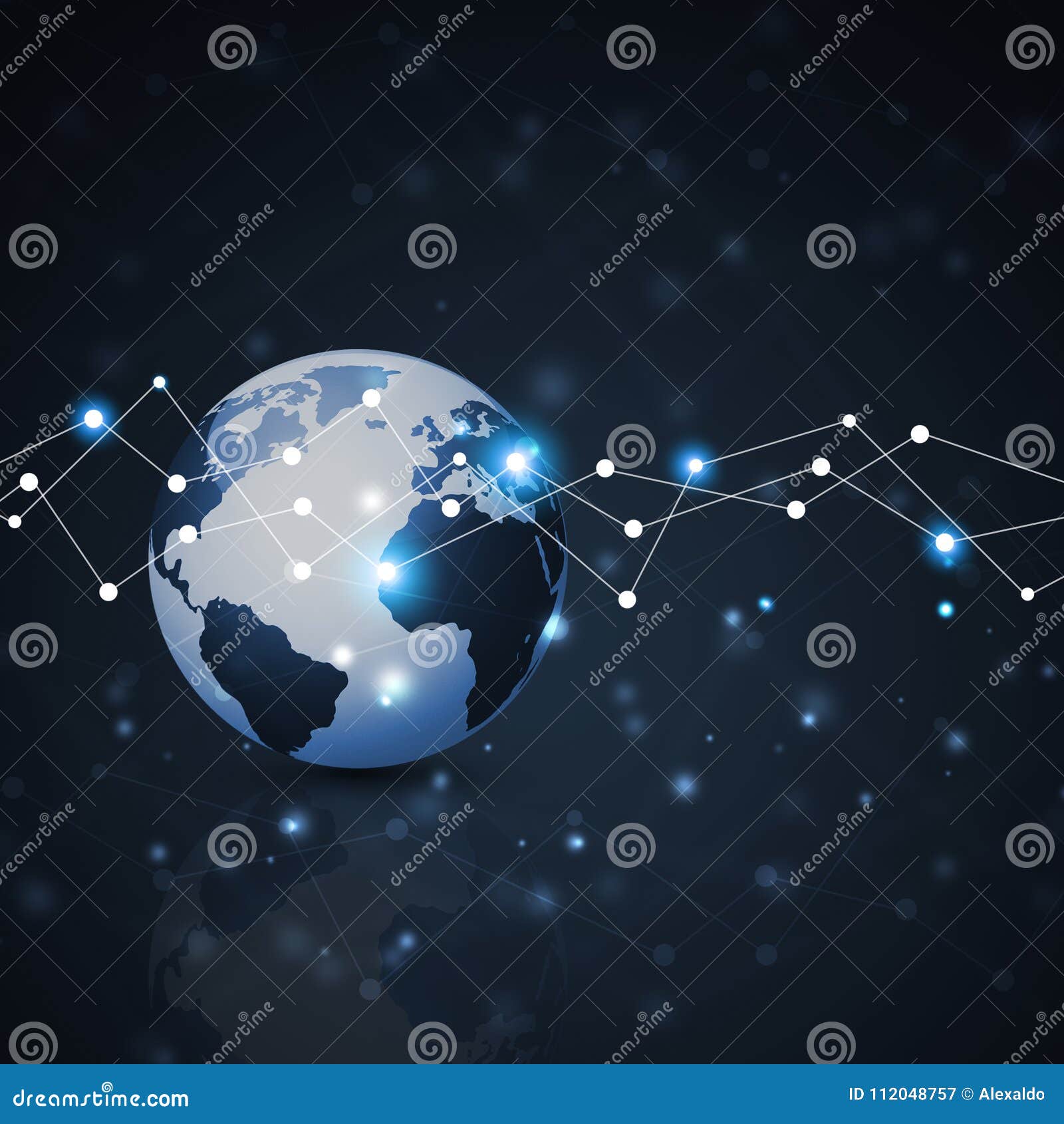 Global Web Connections stock illustration. Illustration of interface ...