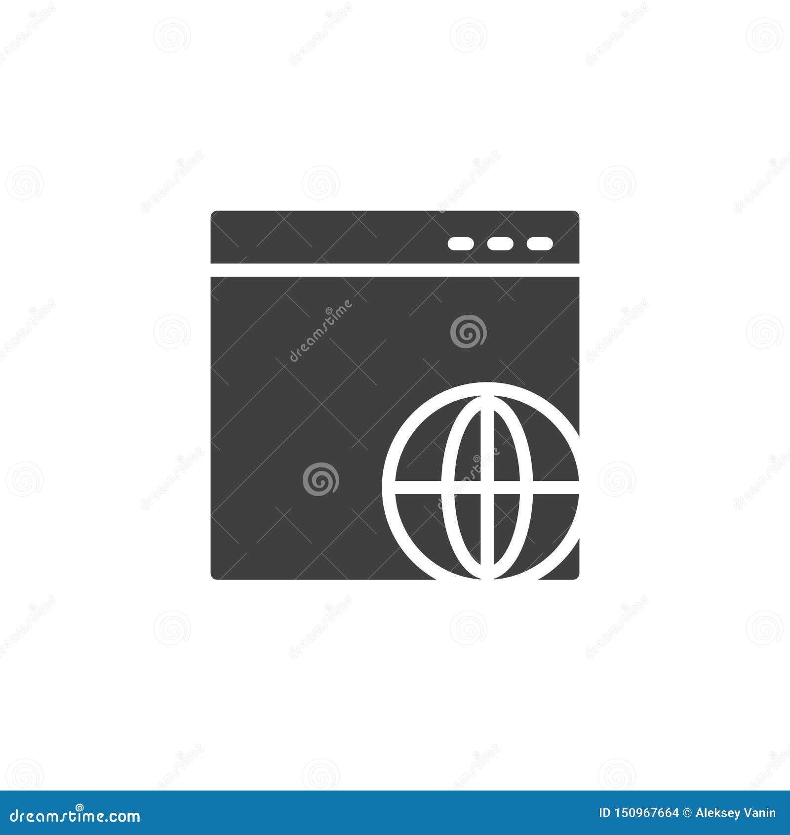 Global Website Page Vector Icon Stock Vector - Illustration of perfect ...