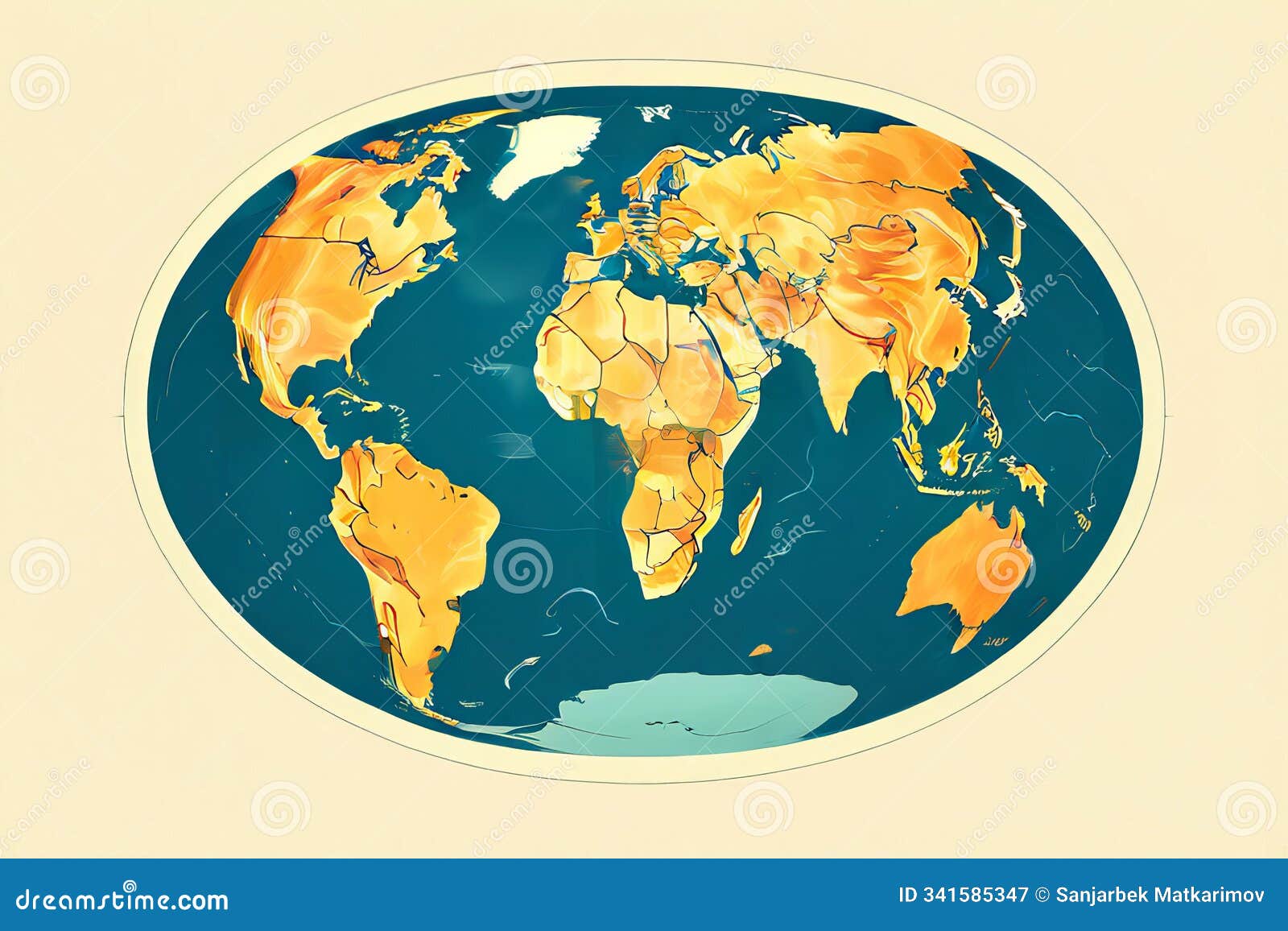 Global Wind Patterns Animated Map Showing Prevailing Wind Direct Stock ...